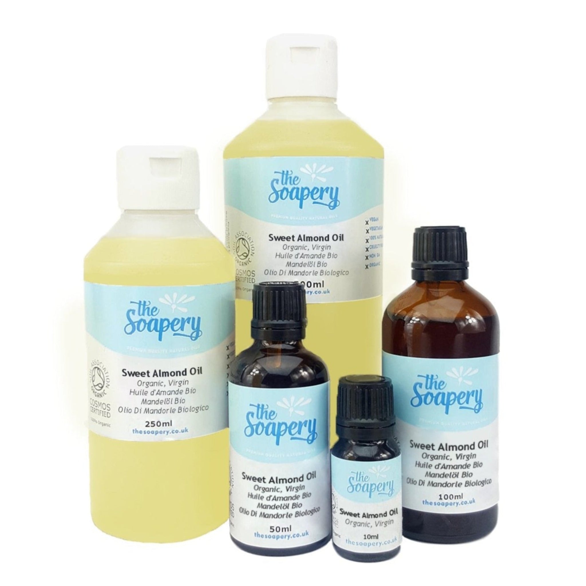 Organic Sweet Almond Oil UK | 100% Pure | TheSoapery