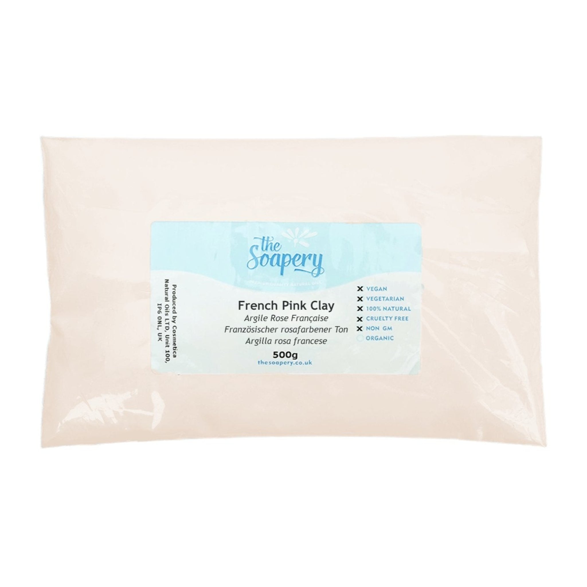 French Pink Clay Powder | Free UK Shipping | TheSoapery